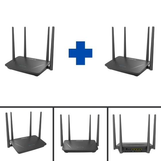 Kit Conjunto 2 Roteadores Intelbras Wireless Action RF 1200 2.4Ghz e ...