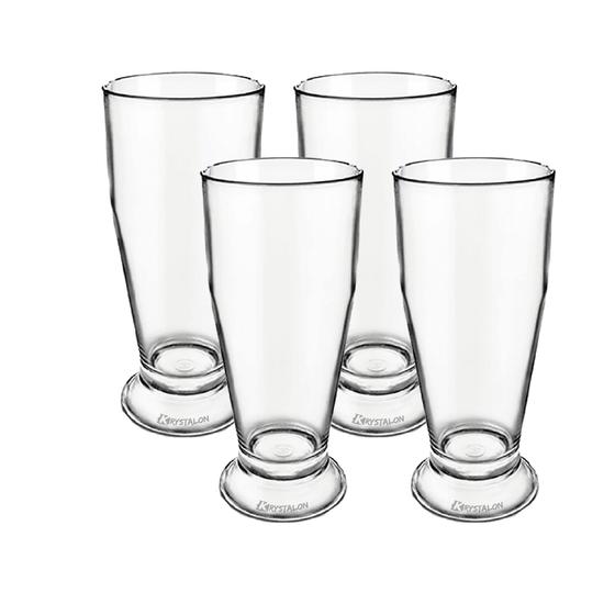 Kit Copo Chopp 330ml Policarbonato Transparente - KrystalON - Copos ...