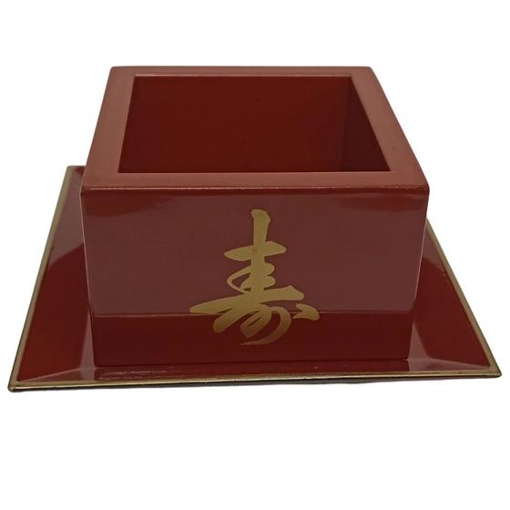 Kit Copo Massu para Saque + Prato Pires Vermelho Nihon Shikko - Copos ...