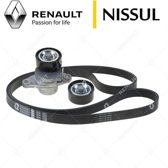 Kit Correia Do Alternador Com Tensor - Motores 1.6 8/16V - Renault Sandero Duster Logan ...
