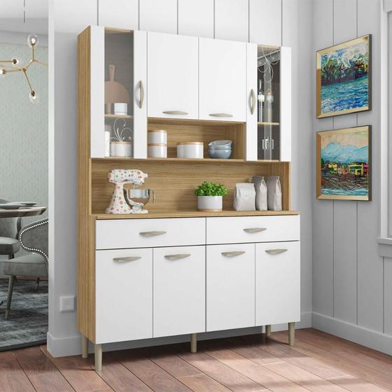 Kit Cozinha 8 Portas e 2 Gavetas Freijó Supremo Golden Kits Paraná ...