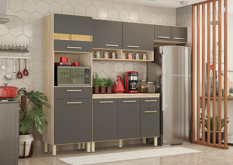 Kit Cozinha Completa 2,50 Largura 9 Portas - ESTILO & CONFORTO ...