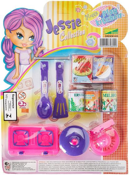 Kit Cozinha Infantil Jessie Collection Pica Pau Brinquedo - 609 ...