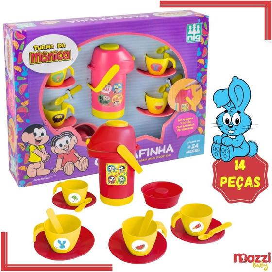Kit Cozinha Infantil Turma da Mônica Brinquedo Garrafa Chá - Nig - Jogo de Chá Infantil ...