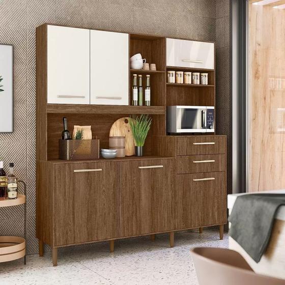 Kit Cozinha Salsa 1,80M - Évora Rústico/Off White Cristal - Nicioli ...