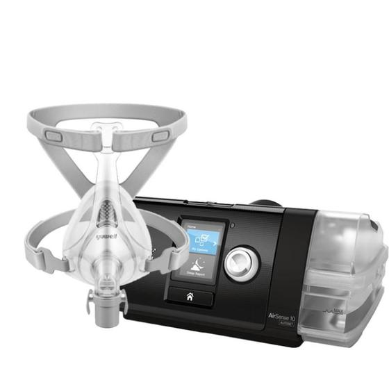 Kit CPAP Airsense S10 Elite com Umidificador - ResMed + Máscara Facial ...
