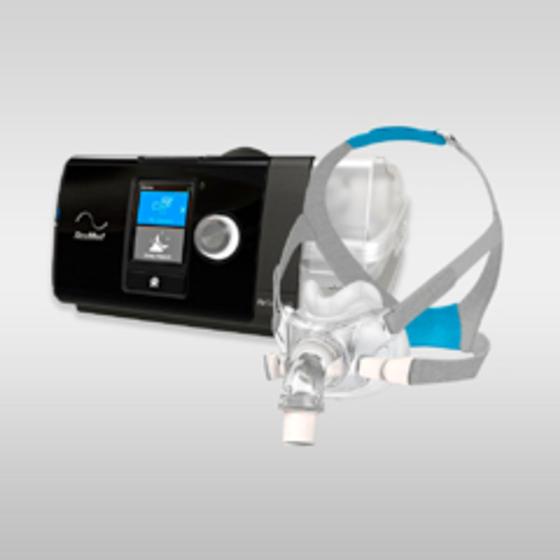 KIT CPAP Automático AirSense 10 AutoSet com Umidificador + Máscara ...