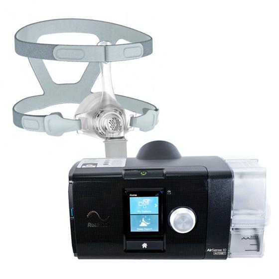 Kit CPAP Automático AutoSet com Umidificador - Resmed + Mascara iVolve ...