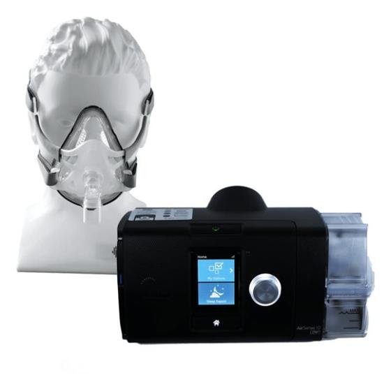 Kit CPAP S10 Básico com umidificador Resmed + Máscara oronasal iVolve ...