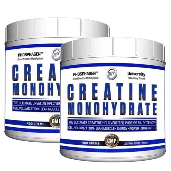 Kit creatina importada 2x creatine monohidratada 400g hi-tech - HI TECH ...