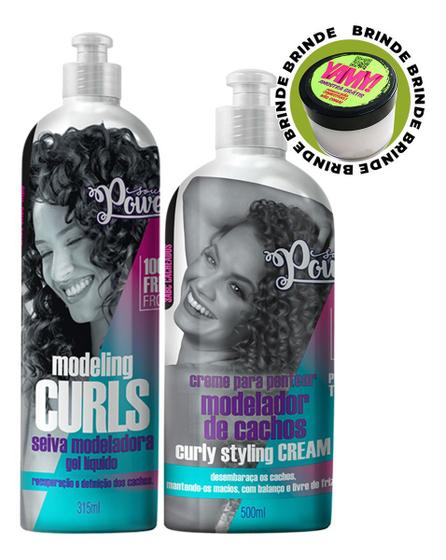 Kit Creme De Pentear + Seiva Modeladora Soul Power - Creme de Pentear ...