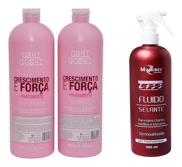 Kit Crescimento E Força Capilar Oshi Goshi + Progressiva - Mairibel ...