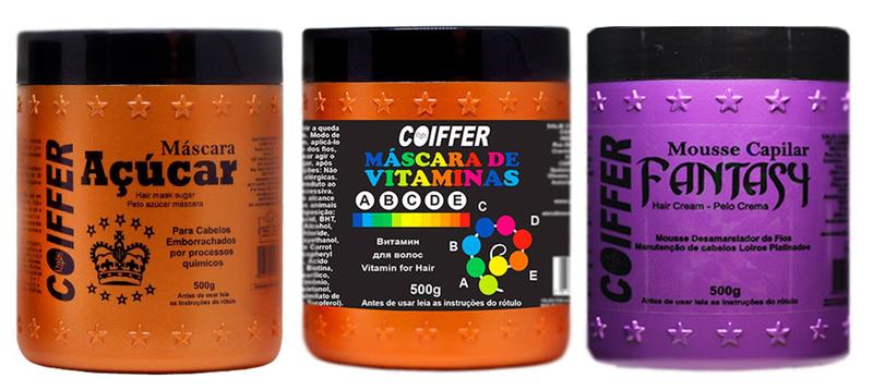 kit cronograma capilar loiras 3 unidades - coiffer - Kit de Tratamento ...