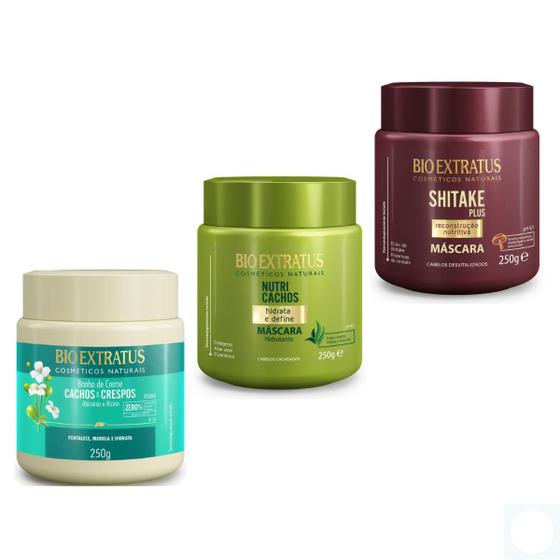 Kit Cronograma Capilar Para Cabelos Seco Crespos E Cacheados - Bio extratus - Kit de Tratamento ...