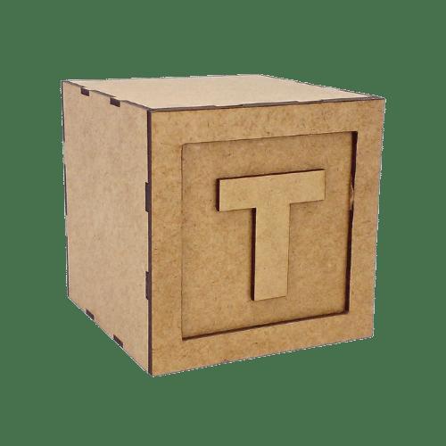 Kit Cubo Desmontável 8x8x8cm com Letra Arial Black - Art & Hobby ...