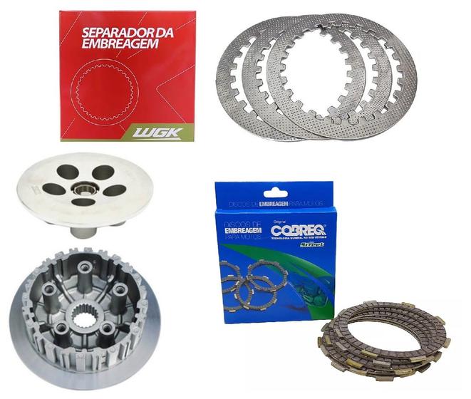 Kit Cubo Platô Separador Wgk + Discos Embreagem Cobreq Cb 300 Cb300r ... Kit Cubo Platô Separador Wgk + Discos Embreagem Cobreq Cb 300 Cb300r ...