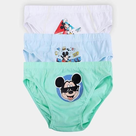 Kit Cueca Infantil Trifil Mickey Disney Masculina 3 Peças - Cueca ...