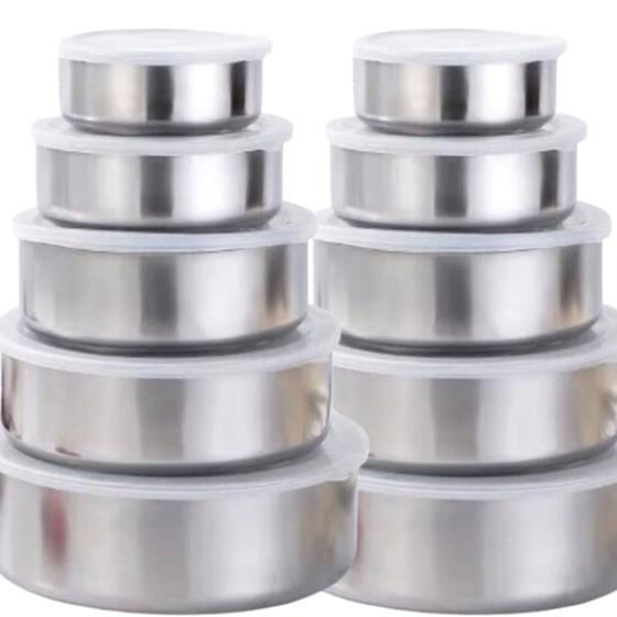 Kit de 10 Potes de Alumínio: Organização e Versatilidade na Sua Cozinha ...
