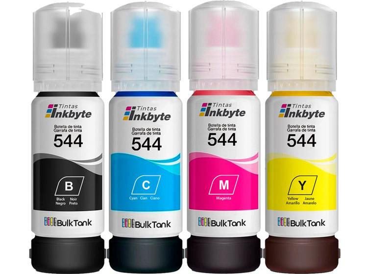 Kit De 4 Refil Tintas T544 Original para Impressora Inkbyte L3150 L3110 ...