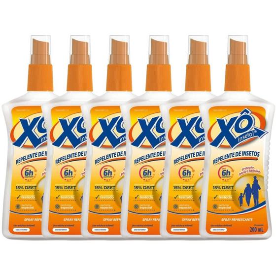 Kit de 6 Repelente Spray Xo Inseto Cimed 200ml - Repelente - Magazine Luiza