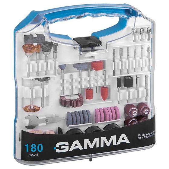 Kit de Acessórios para Micro retífica com 180 Peças G19507AC - GAMMA ...