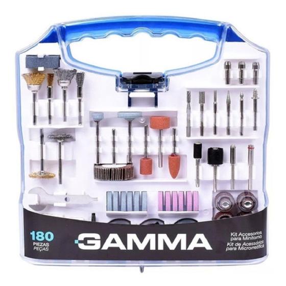 Kit De Acessórios Para Micro retiFica Com 180 Peças - Gamma - G19507Ac ...