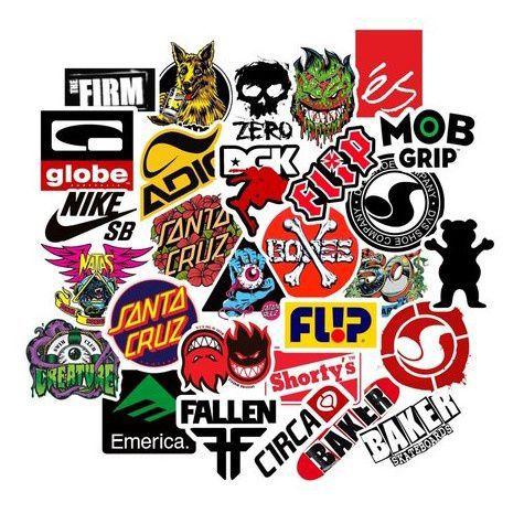 Kit de Adesivos Colecionáveis - Coleção Stickers Skate - Cola no Fusca ...