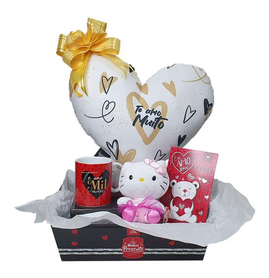 Kit De Amor - Dia Dos Namorados Presente Pelúcia Hello Kitty - Sude ...