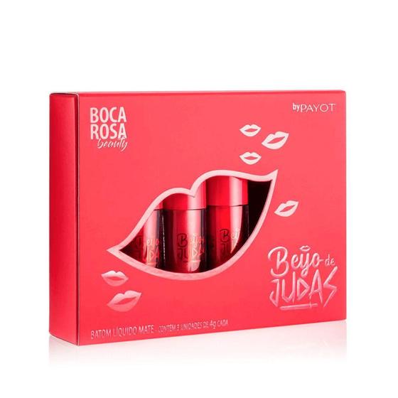 Kit de Batons Boca Rosa Beauty By Payot Beijo de Judas - Batom ...