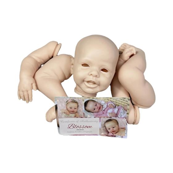 Kit De Boneca Bebê Reborn De 17 Polegadas, Flor Gravada, Nome Coa ...