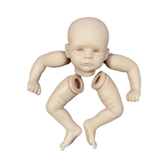 Kit De Boneca Bebê Reborn De Vinil Realista Sem Pintura De 20 Polegadas ...