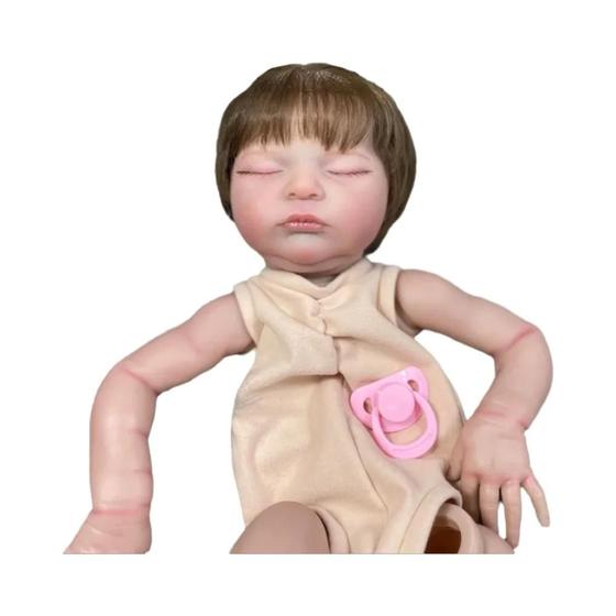 Kit De Boneca Reborn Pintada Em 3D Realista De 20 Polegadas Laura Com ...