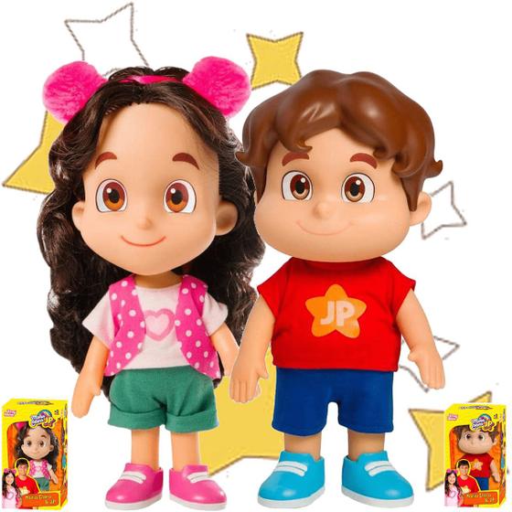 Kit de Bonecos Maria Clara e JP Irmãos Youtubers de Vinil - Novabrink ...