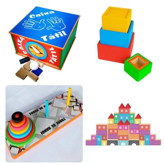 Kit De Brinquedos Pedagógicos Raciocínio Primeira Infância - BRINQUE E ...