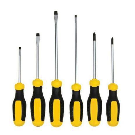 Kit De Chaves 6 Peças Philips e De Fenda Resistente E Antiderrapante ...