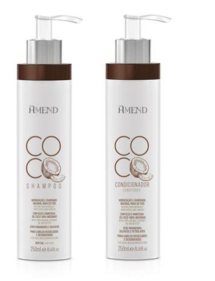 Kit de coco shampoo e condicionador amend - Kit Shampoo e Condicionador ...