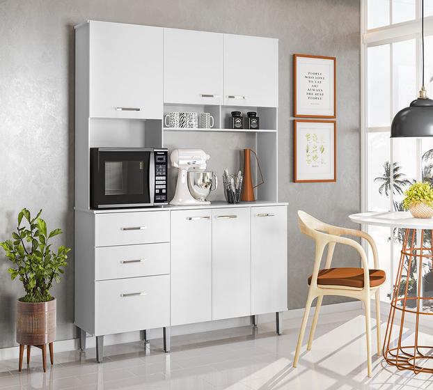 Kit de Cozinha Lara Rud Rack - Branco - Rack - Magazine Luiza