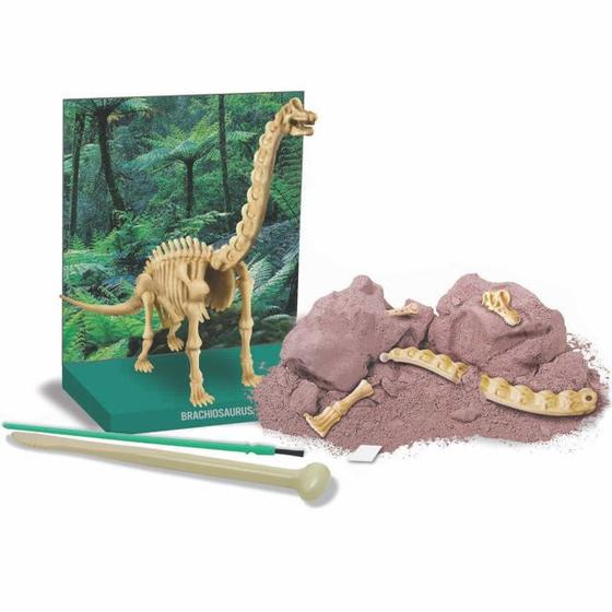 Kit de Escavação - Braquiossauro - 3D Comex - Kidz Labs 4M - Brinquedo ...