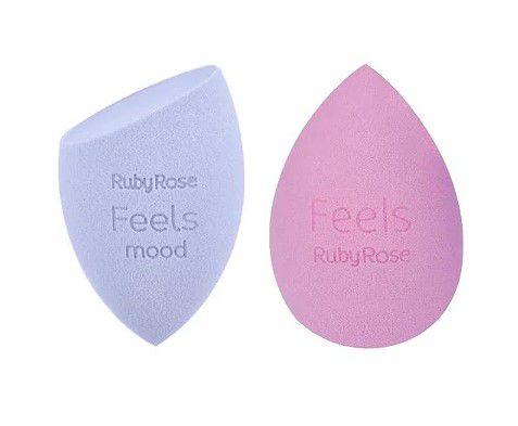 Kit de Esponjas Soft Blender Ruby Rose - Ruby Rose - Esponja de Maquiagem - Magazine Luiza