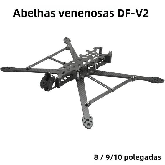 Kit De Estrutura De Drone FPV De Fibra De Carbono De 8 9 10 Polegadas ...