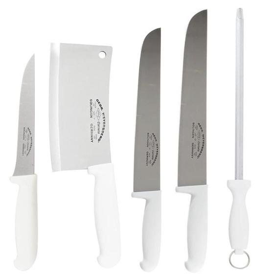 kit de Facas Profissionais Para Carne Churrasco Açougue 10/12pol - 5 ...