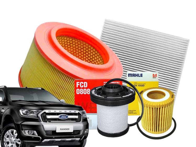 Kit de Filtros Ranger 2.2 3.2 Diesel 2019 2020 2021 2022 WEGA - Filtros Automotivos - Magazine Luiza