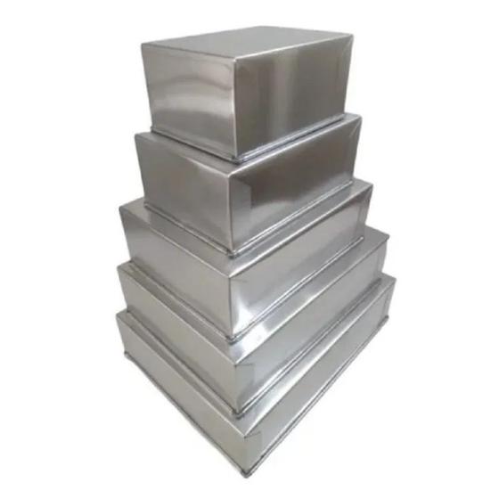 Kit De Formas De Bolo Retangulares Altas 10cm 5 Peças - ISAMAR ...