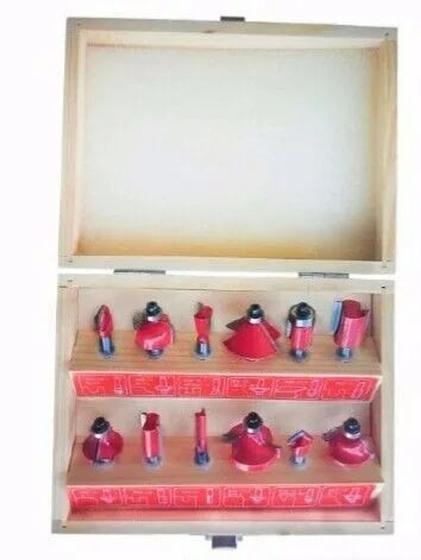 Kit de Fresas 12 peças 6mm 8mm p/ tupia SH - Songhe Tools - Fresa ...