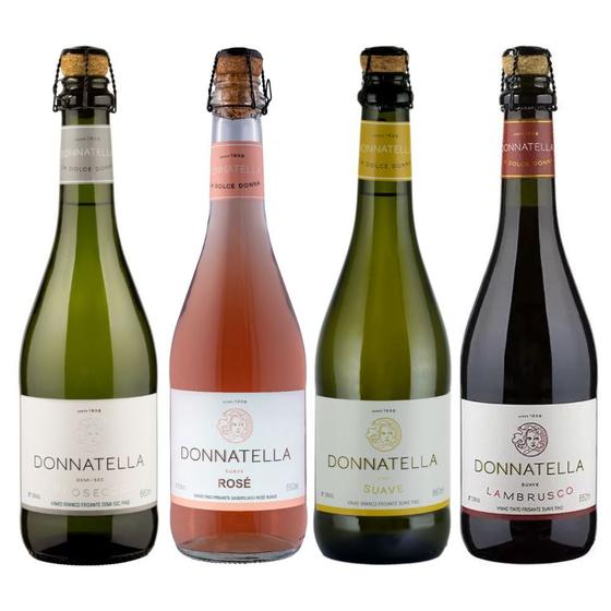 Kit de Frisante Donnatella 4 Sabores 660ml - Góes - Vinho - Magazine Luiza
