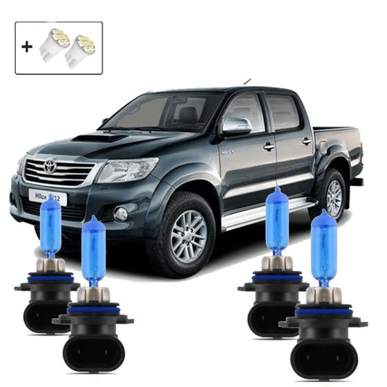 Kit de Lâmpadas Shocklight Super Branca Farol Baixo HB4 e de Milha HB4 ...
