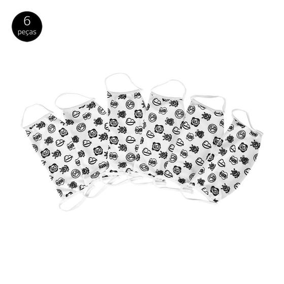 Kit de Máscaras de Proteção Corinthians Evolução Laváveis - 6 Unid ...