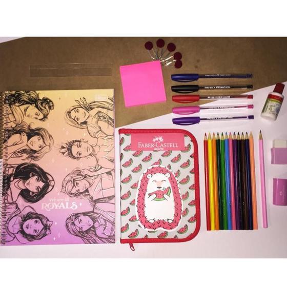 Kit De Material Escolar Master - Princesas Faber - Castell & Tilibra ...