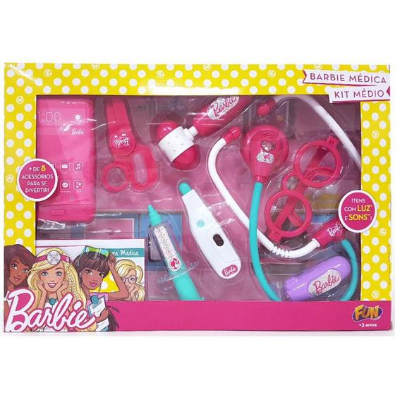 Kit de Médico Barbie - Barbie Médica - Fun - Kit Médico Infantil ...