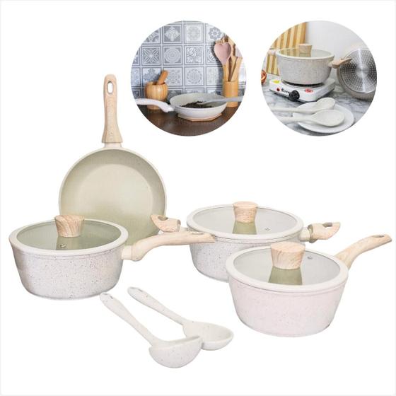 Kit De Panelas De Indução Sirius Antiaderente - 6 Peças - BRINOX - Jogo ...